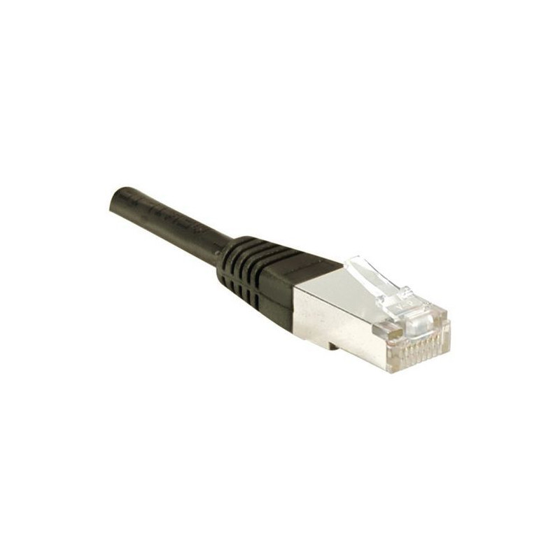 Cordon RJ45 CAT6 FTP 100 ohms - Noir - 0,3m